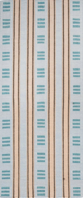 Aqua Breeze Wool Runner | Handcrafted Sustainable Wool Runner UK