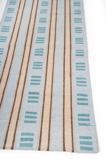 Aqua Breeze Wool Runner | Handcrafted Sustainable Wool Runner UK