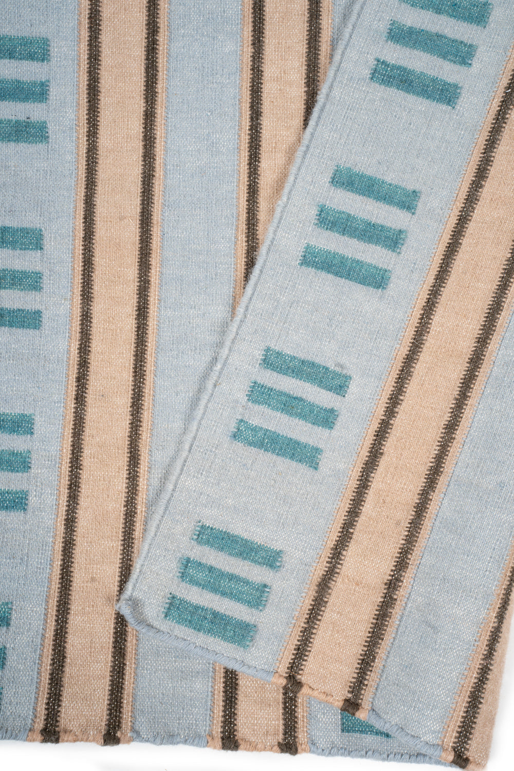 Aqua Breeze Wool Runner | Handcrafted Sustainable Wool Runner UK